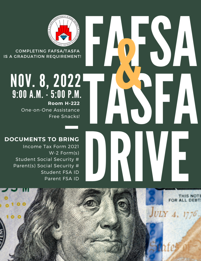 FAFSA & TASFA Drive | La Joya College and Career Center