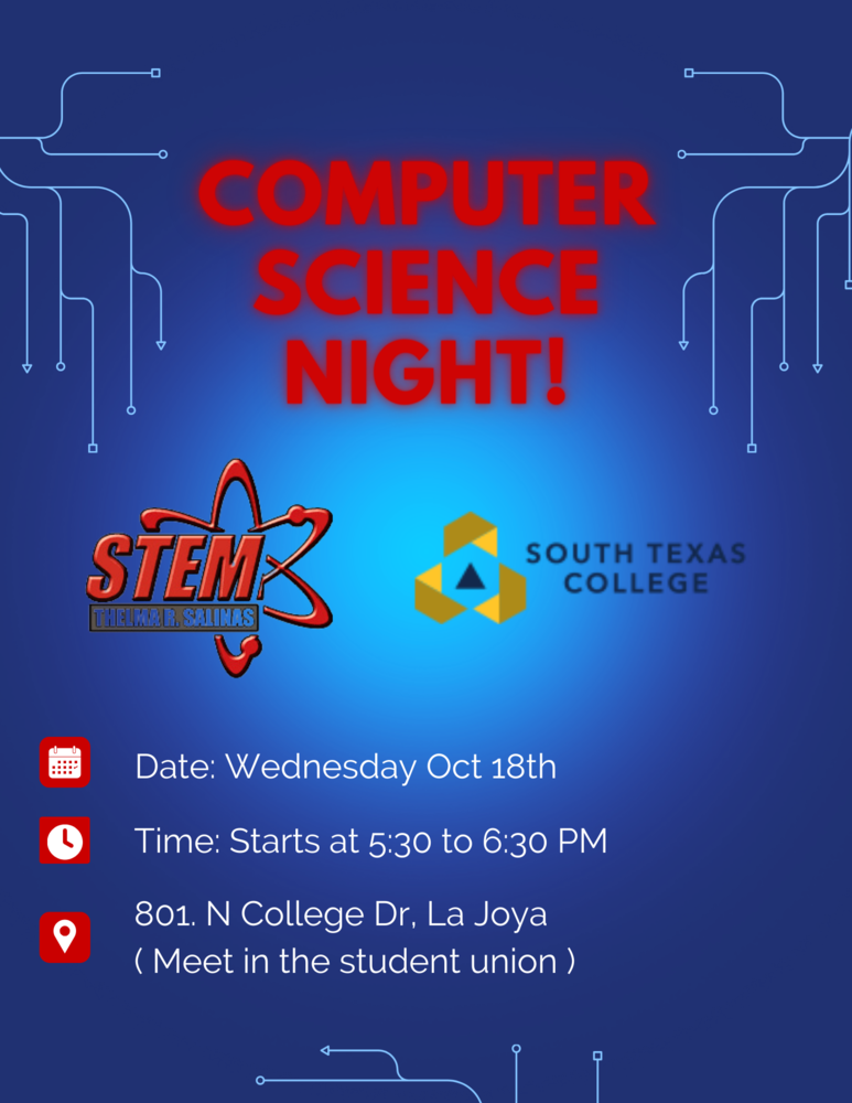 Computer Science Night October 18th | Thelma R. Salinas STEM Early ...