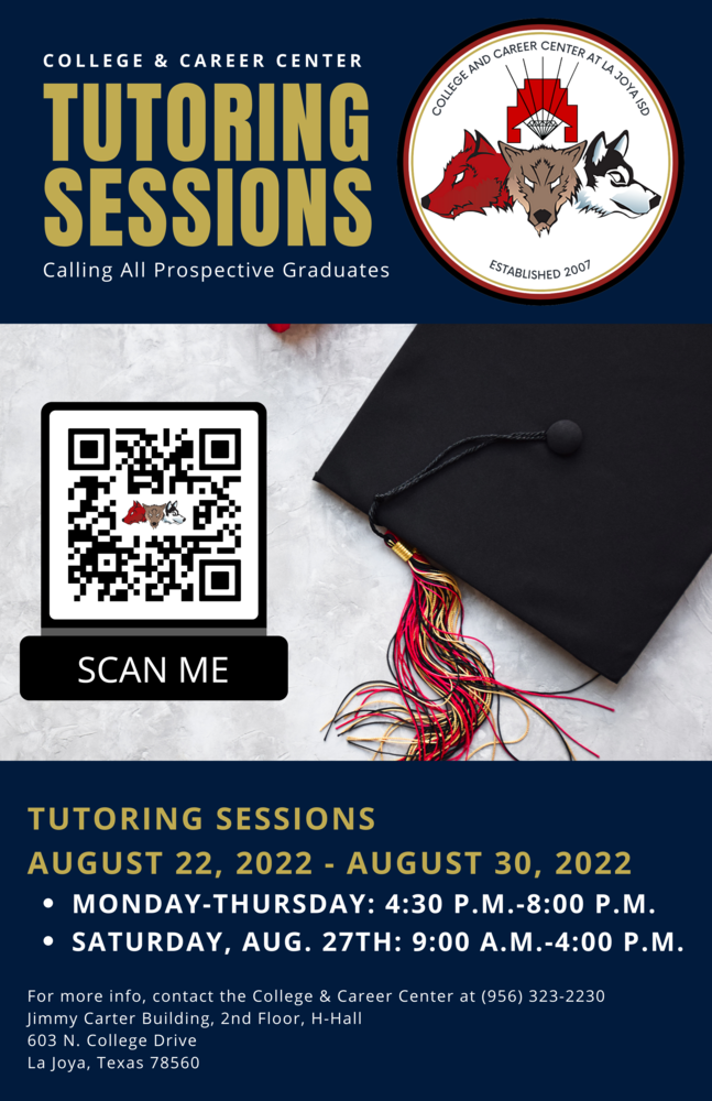 CCC Extended Tutoring Hours | La Joya College and Career Center