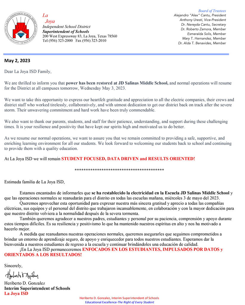 Live Feed | Elodia R. Chapa Elementary School